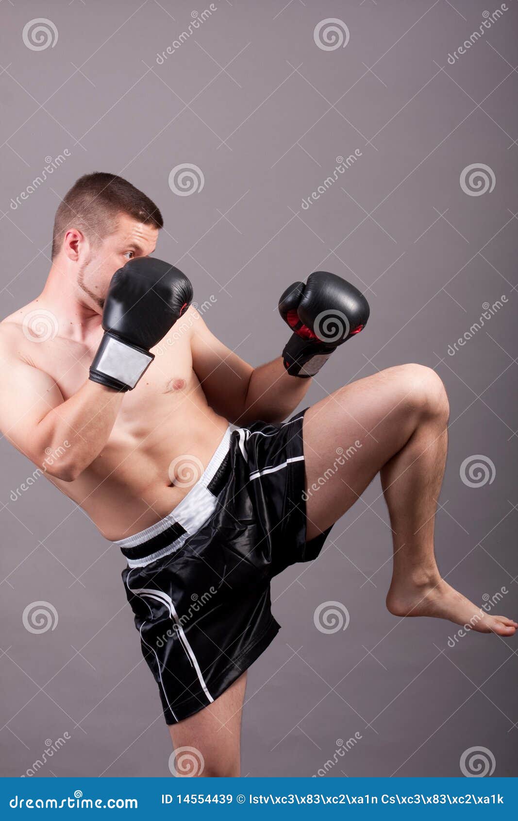 Kick-boxer stock image. Image of extreme, cardiovascular - 14554439
