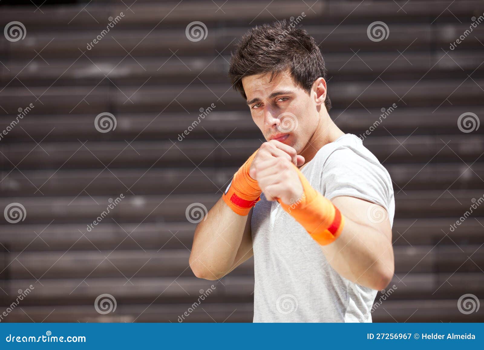 Kick boxing athlete stock image. Image of fist, athletic - 27256967