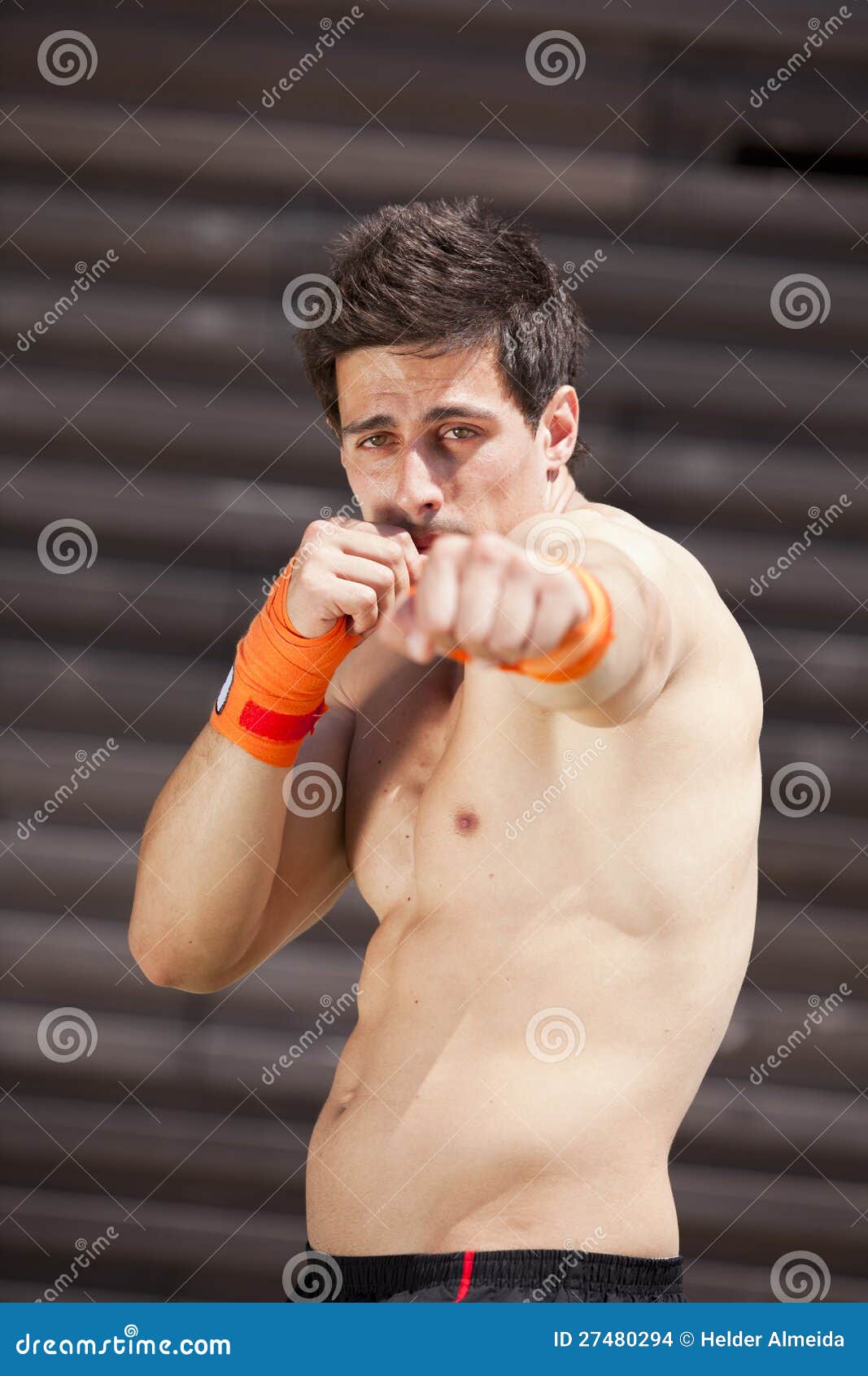 Kick boxing athlete stock photo. Image of aggressive - 27480294