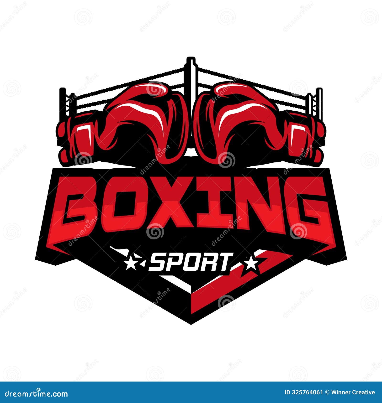 Kick Boxing and Boxing Logo Vector Stock Illustration - Illustration of ...