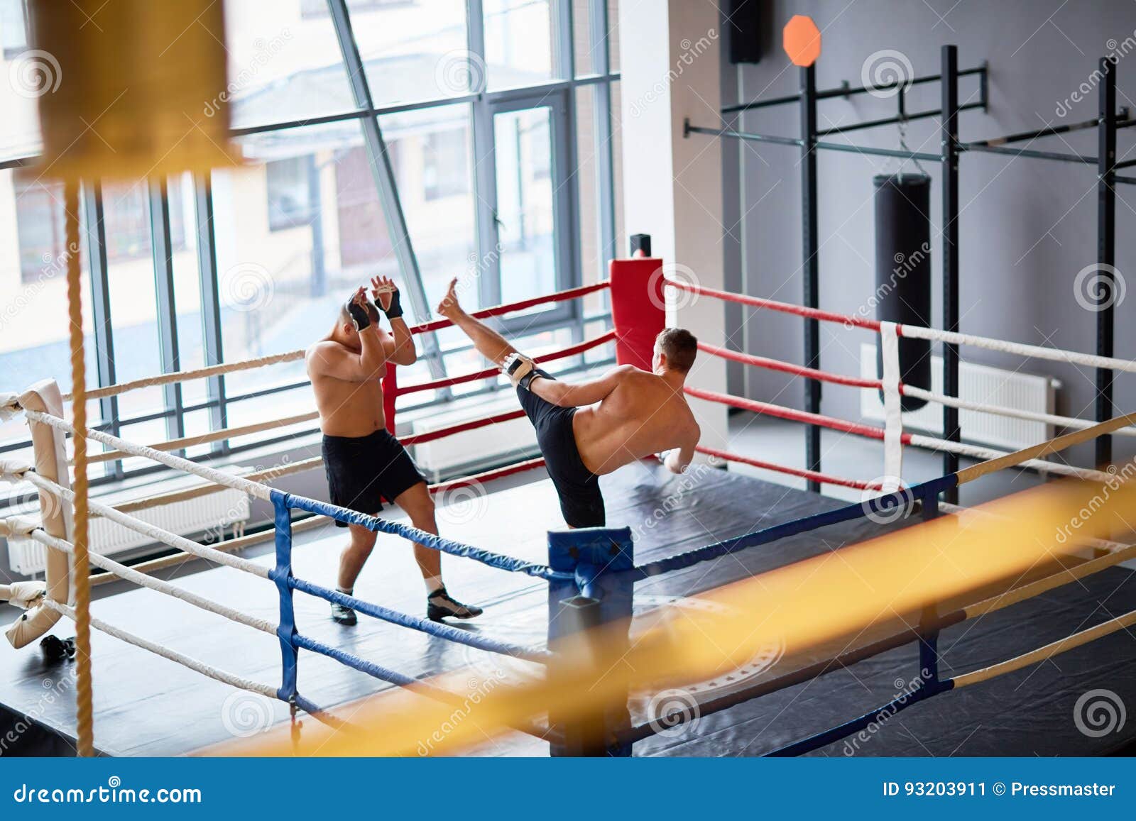 Kick boxing stock image. Image of practicing, strength - 93203911