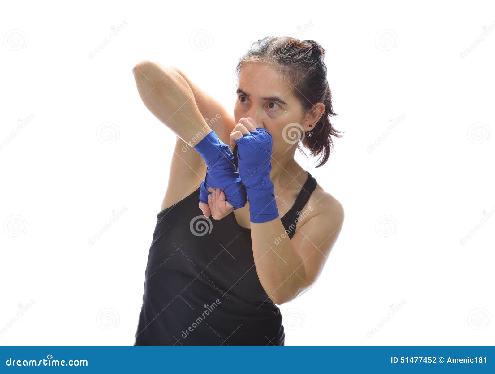 Kick Boxing Woman stock photo. Image of lifestyle, female - 51477452