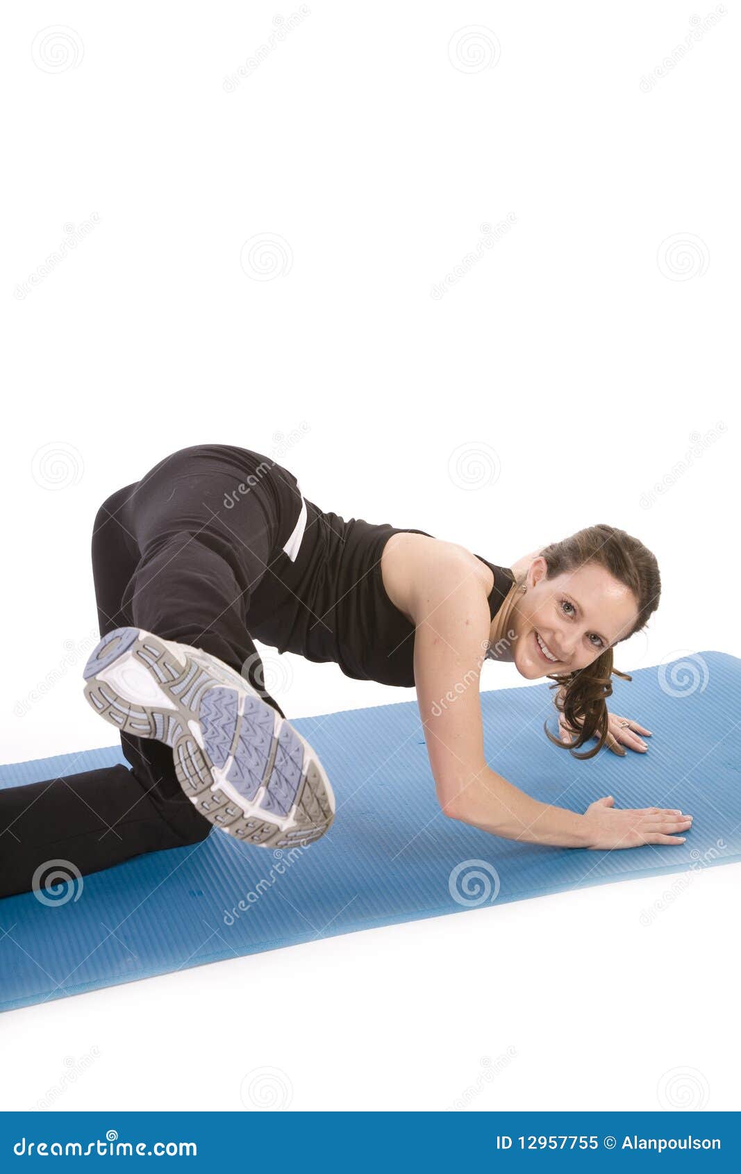 Kick camera stock image. Image of brunette, stretch, losing - 12957755