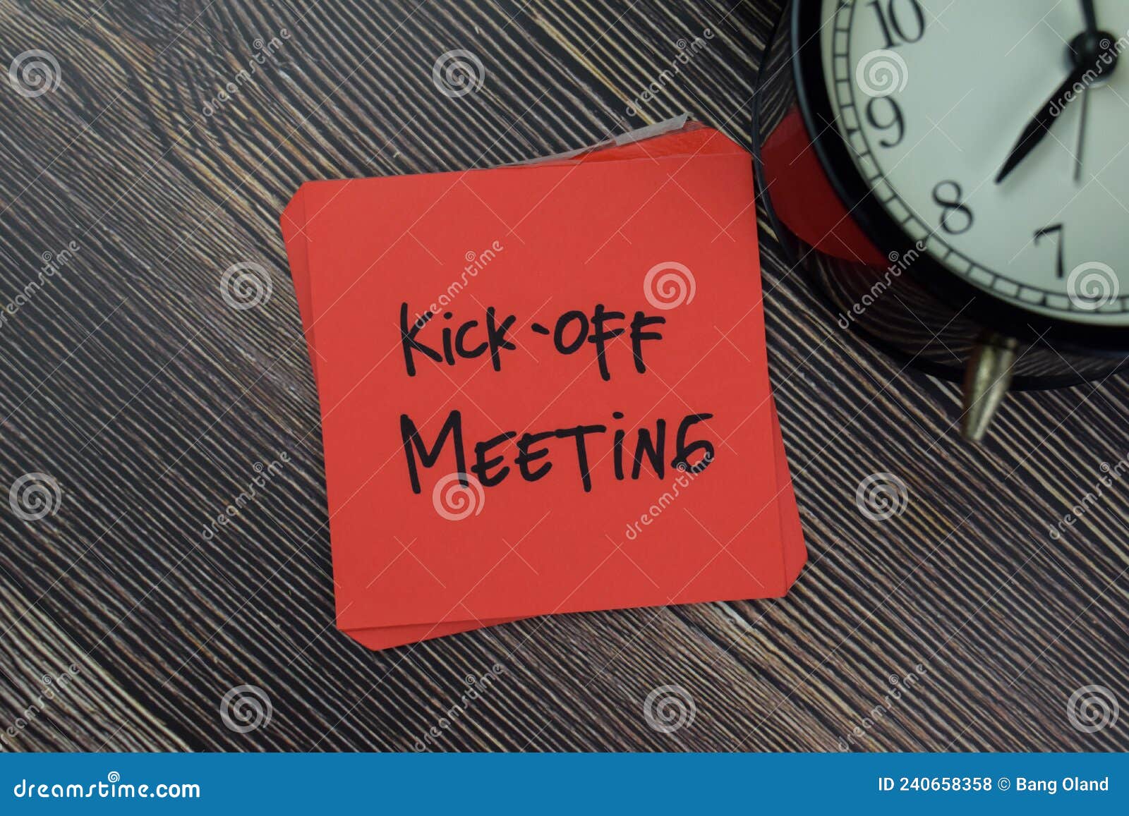 Kick-off Meeting Write on Sticky Notes Isolated on Wooden Table Stock ... Kick-off Meeting Write on Sticky Notes Isolated on Wooden Table Stock ...