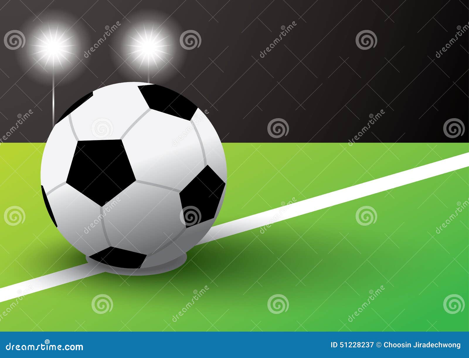 Kick off stock vector. Illustration of sport, play, soccer - 51228237