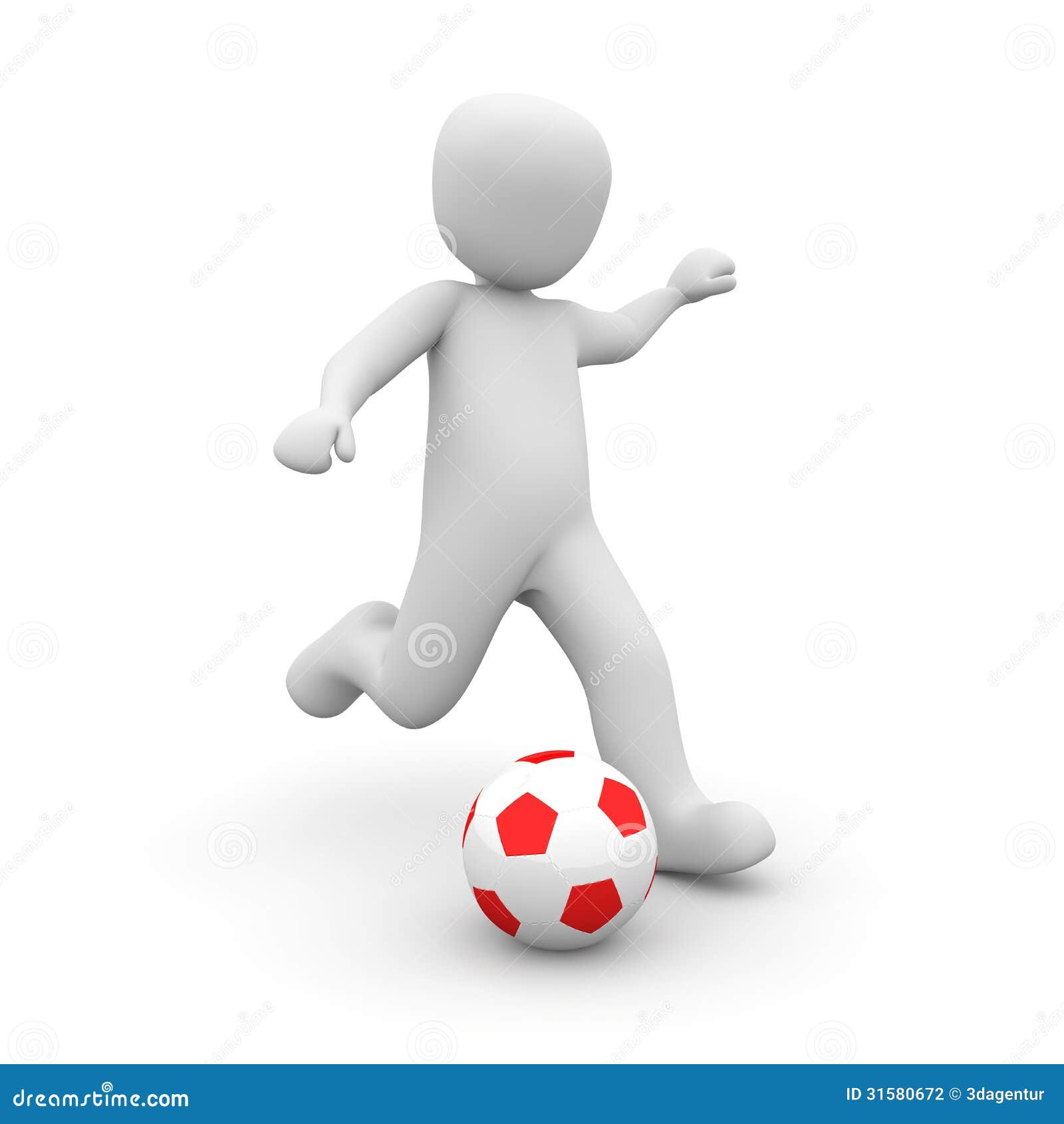 Kick red stock illustration. Illustration of juvenile - 31580672