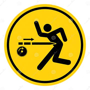 Kickback Hazard Symbol Sign, Vector Illustration, Isolate on White ...