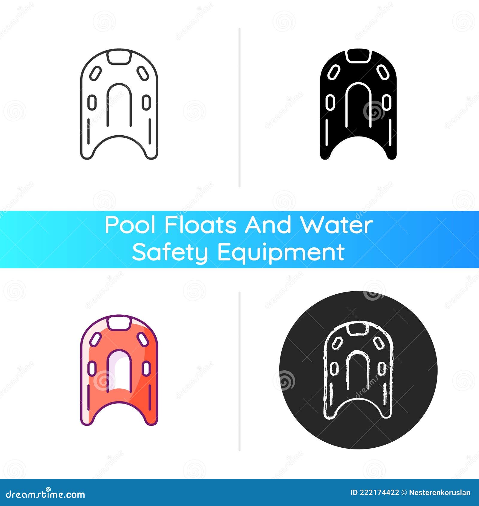 Kickboard icon stock vector. Illustration of inflatable - 222174422