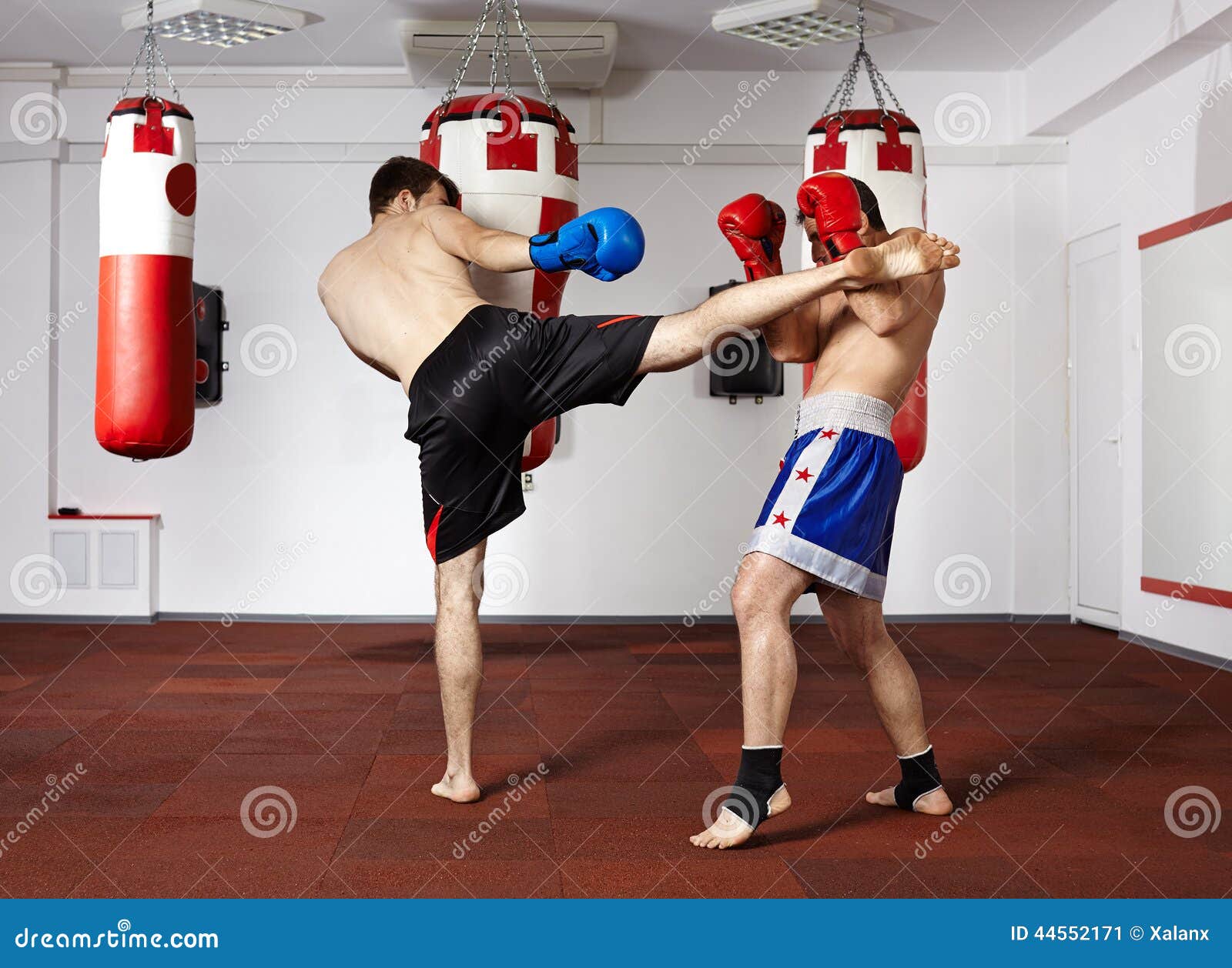 Kickbox Fighters Sparring Royalty-Free Stock Photography ...