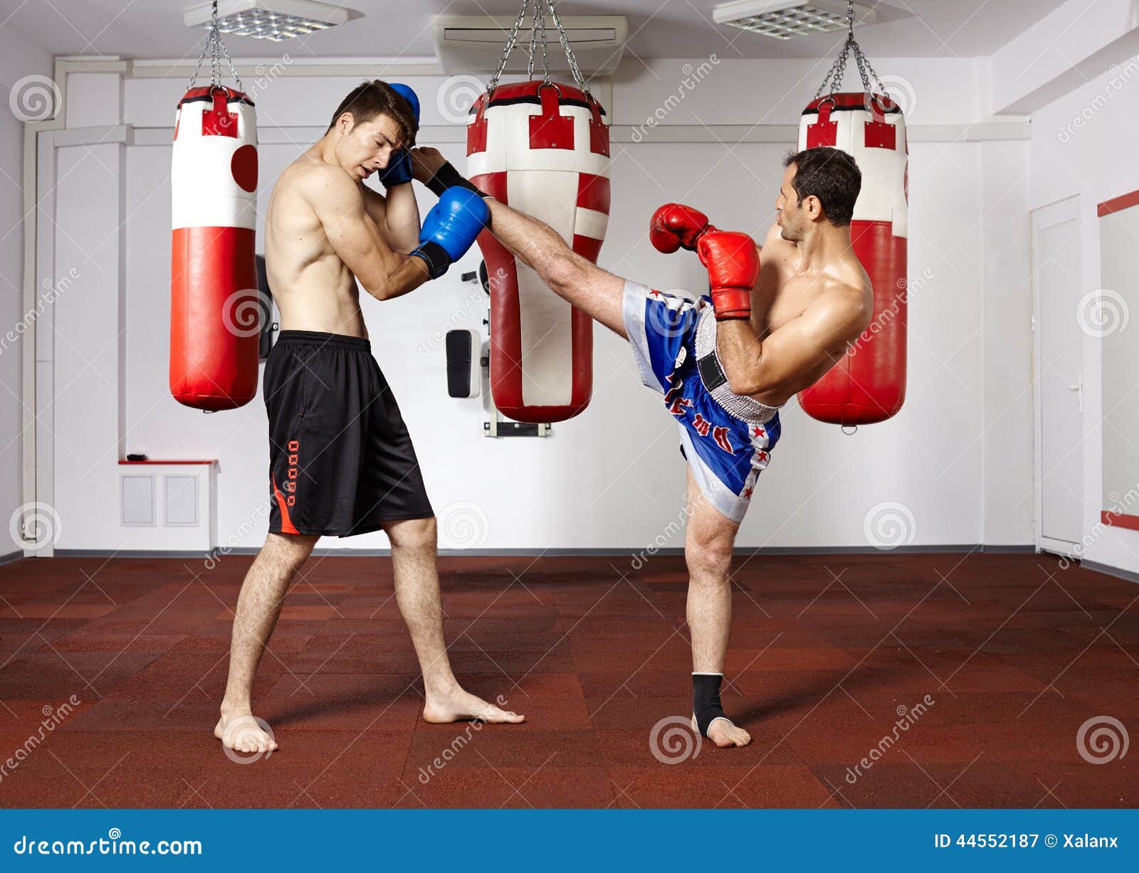 Kickbox Fighters Sparring Royalty-Free Stock Photography ...