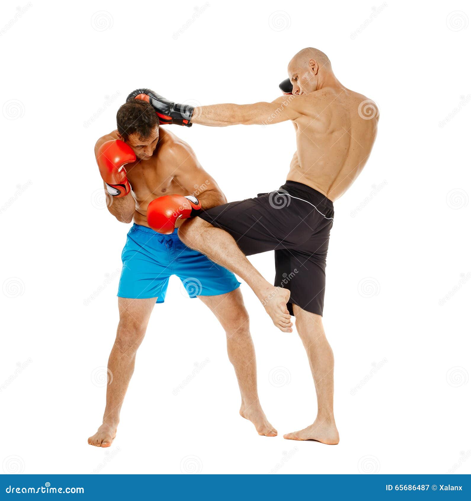 Kickbox Fighters Sparring Royalty-Free Stock Photography ...