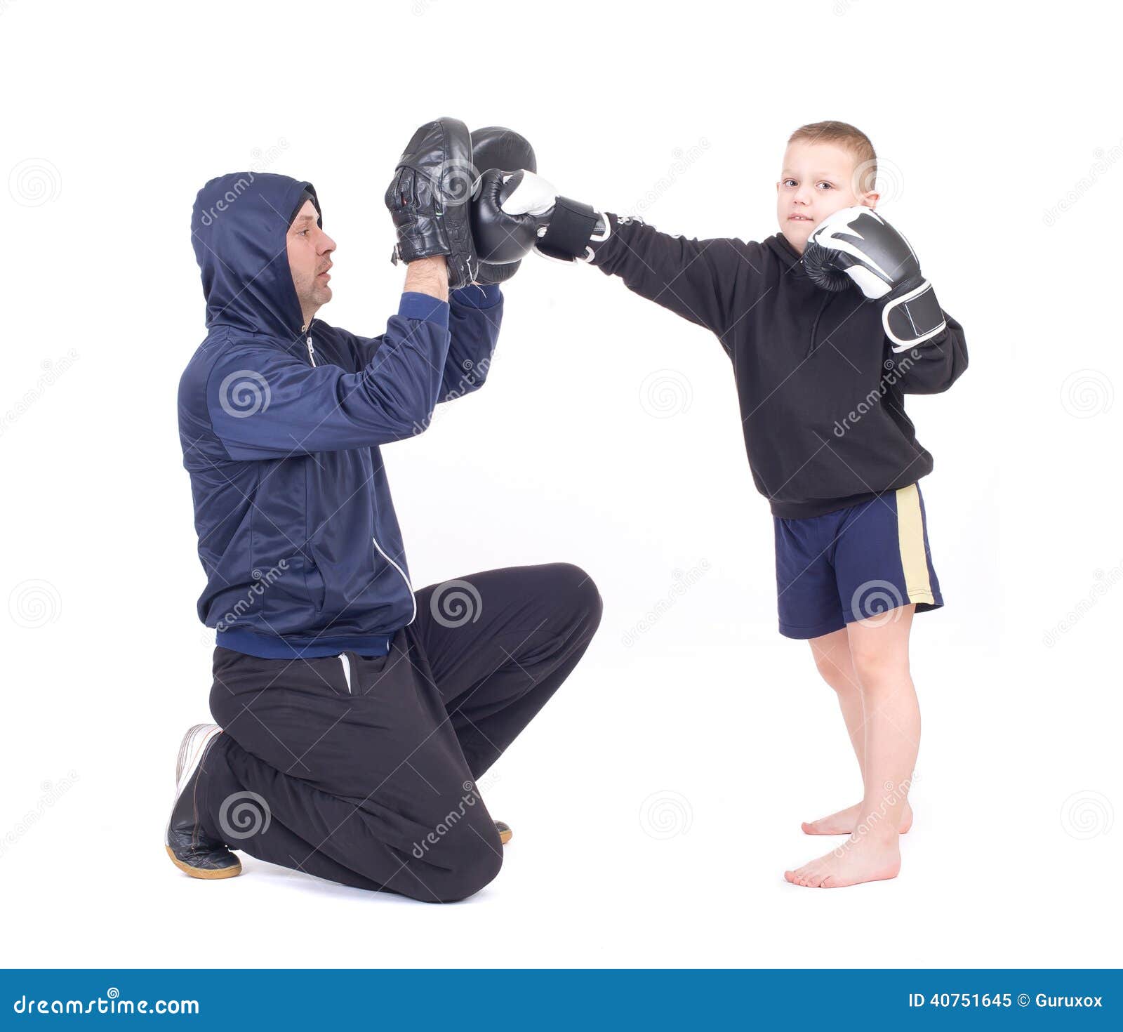 Kickboxing Kids with Instructor Stock Image - Image of defense, kids ...