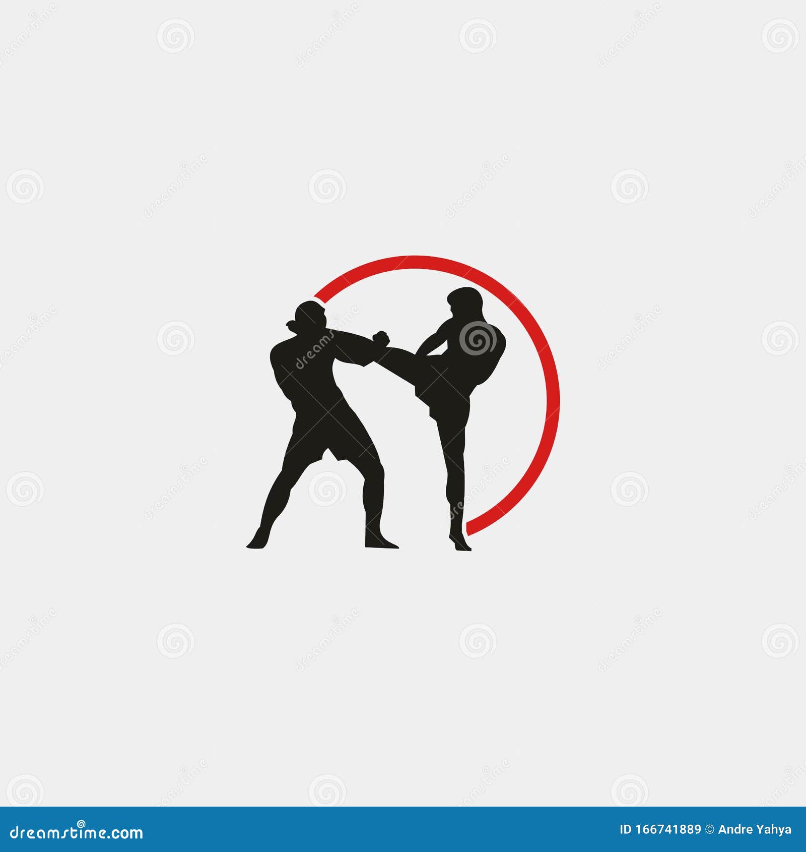 Kickboxing logo template stock illustration. Illustration of arts ...