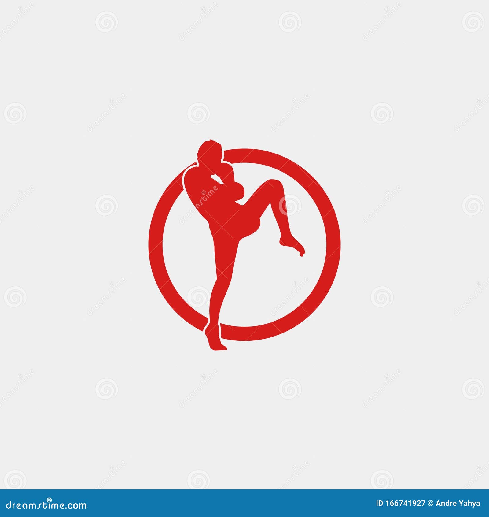 Kickboxing logo template stock illustration. Illustration of power ...