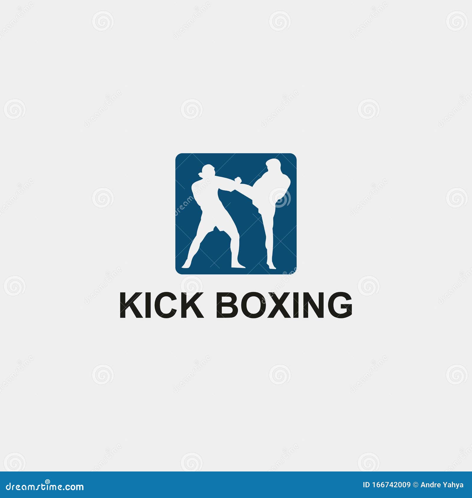 Kickboxing logo template stock illustration. Illustration of design ...
