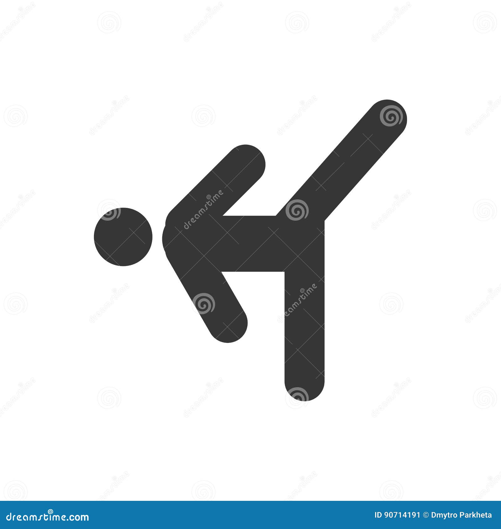 Kickboxing symbolsvektor vektor illustrationer. Illustration av sparka ...