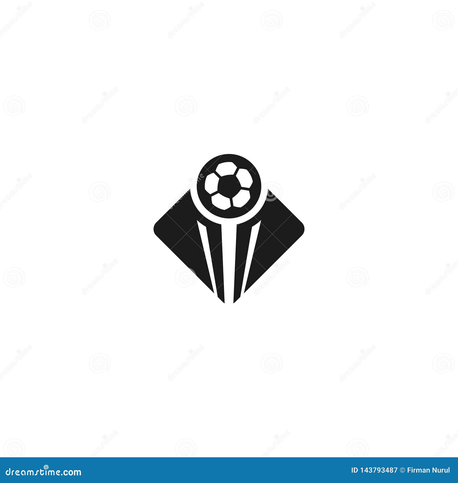 Kicked Ball 2 Logo Template Vector Stock Vector - Illustration of logo ...