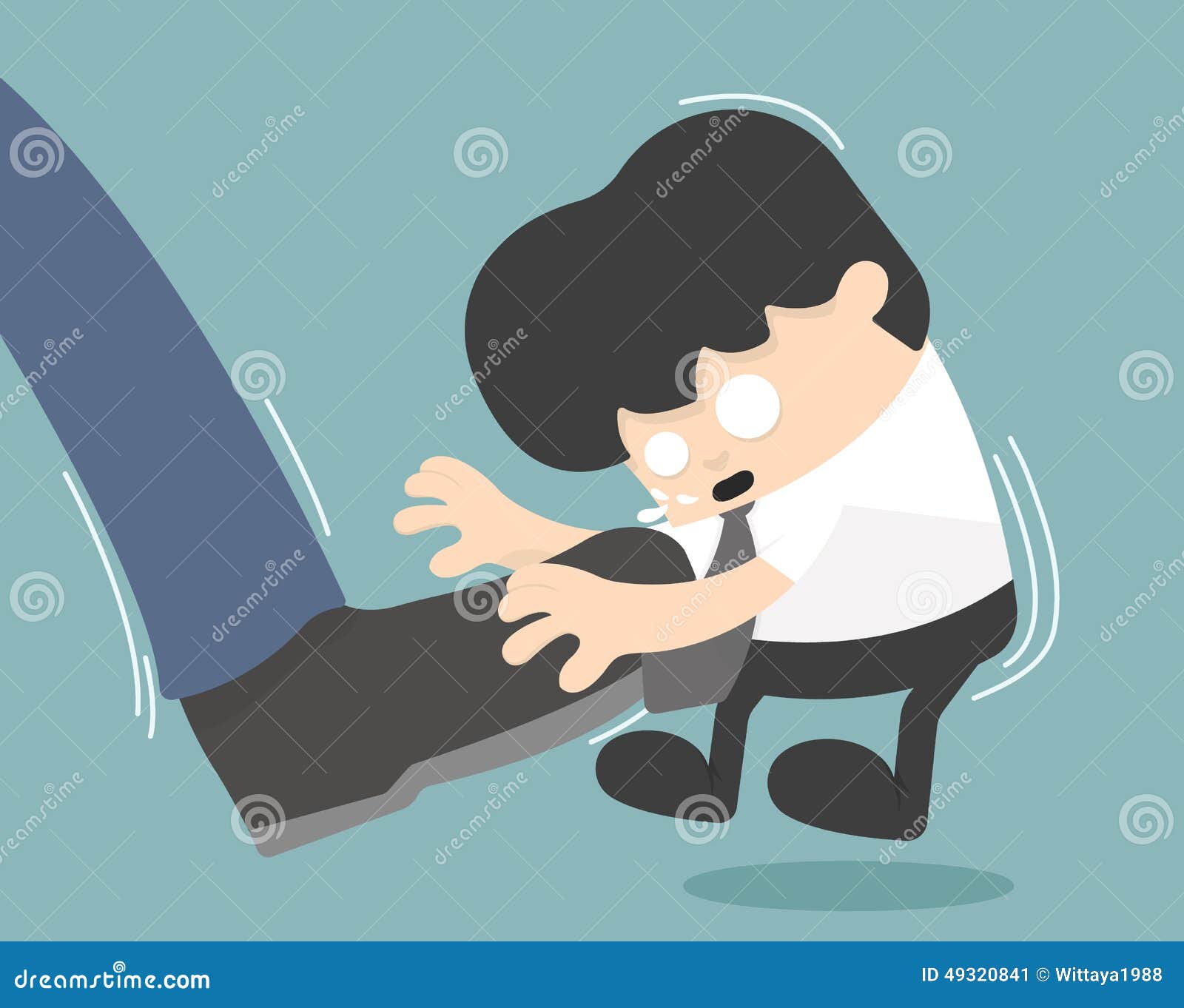 Kicked Out stock vector. Illustration of failure, employee - 49320841