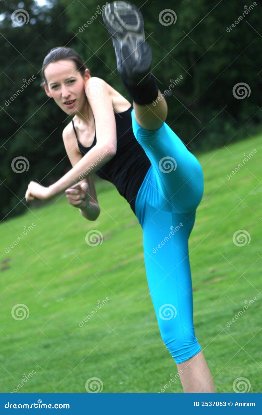 Kicking exercises stock image. Image of start, athletics - 2537063