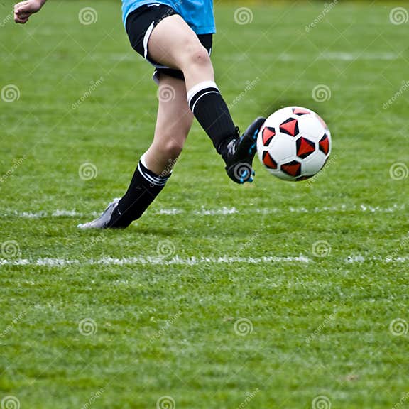 Kicking Soccer Ball stock image. Image of kicking, move - 5014867