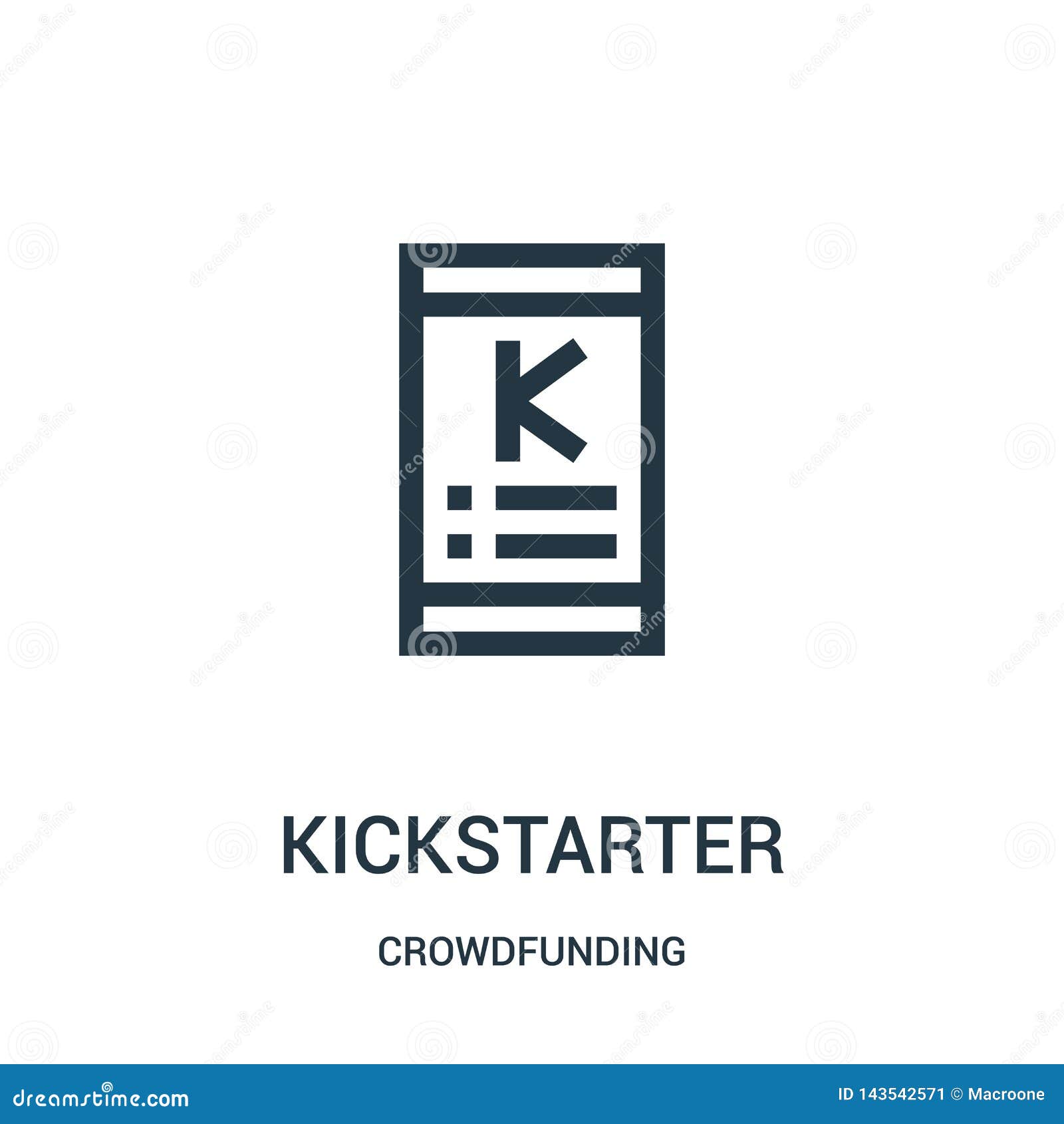 Kickstarter Icon Vector Isolated On White Background, Kickstarter Sign ...