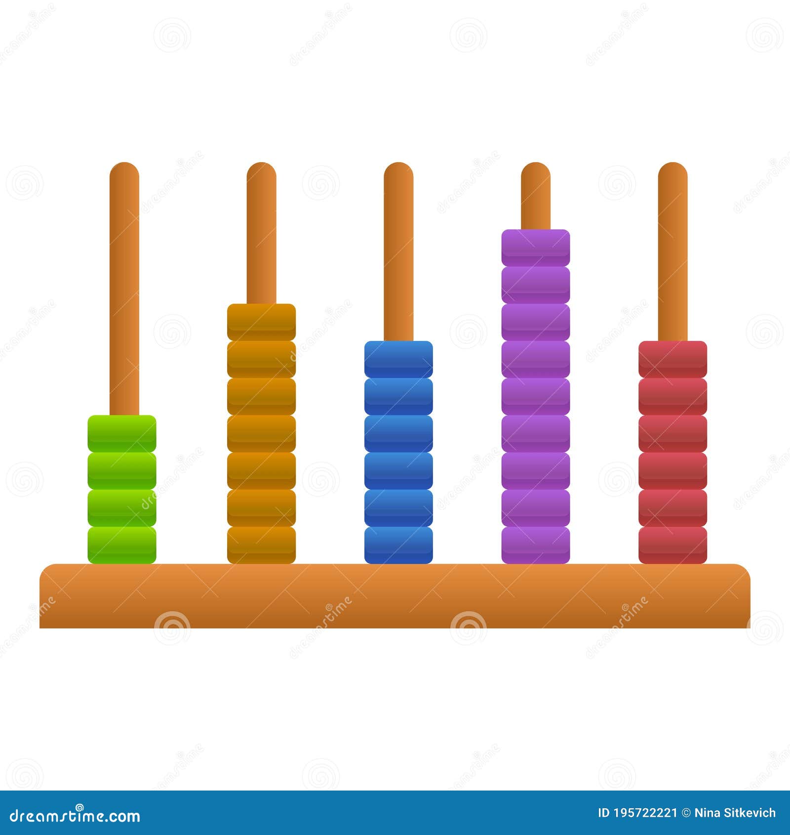 Kid Abacus Icon, Cartoon Style Stock Vector - Illustration of ...