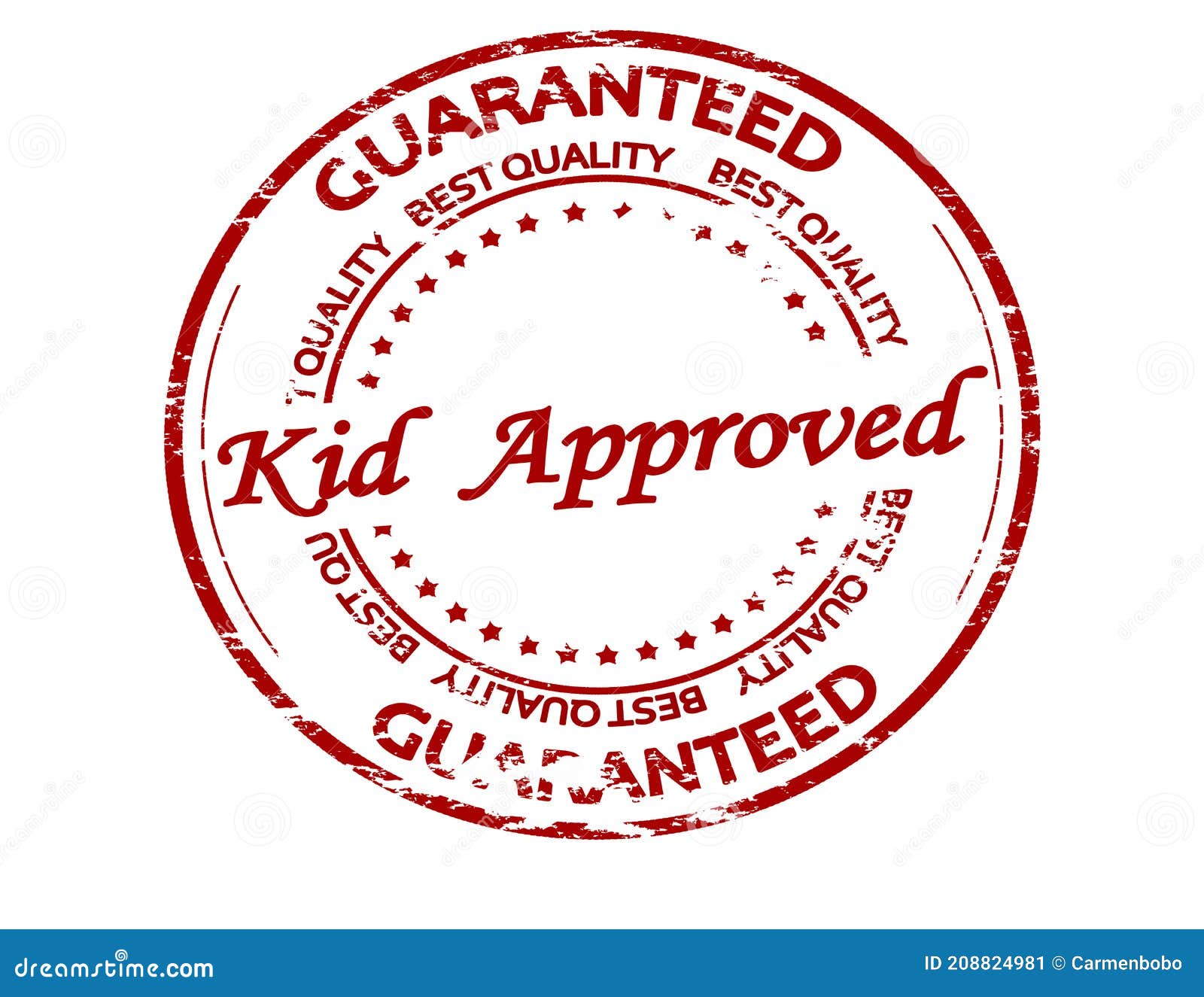 Stamp with Text Kid Approved Stock Vector - Illustration of quality ...