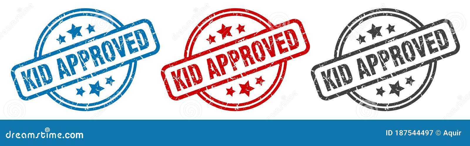 Kid Approved Stamp. Kid Approved Round Isolated Sign Stock Vector ...