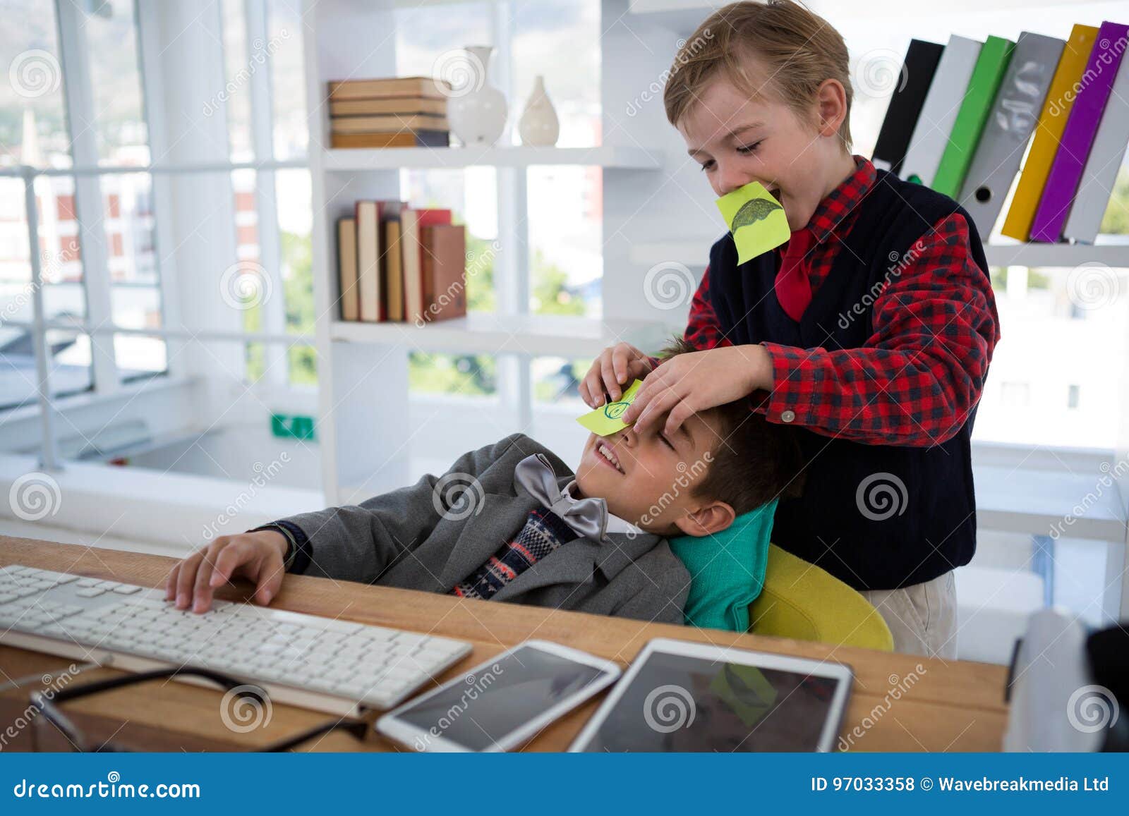 3,335 Kid Playing Office Stock Photos - Free & Royalty-Free Stock ...