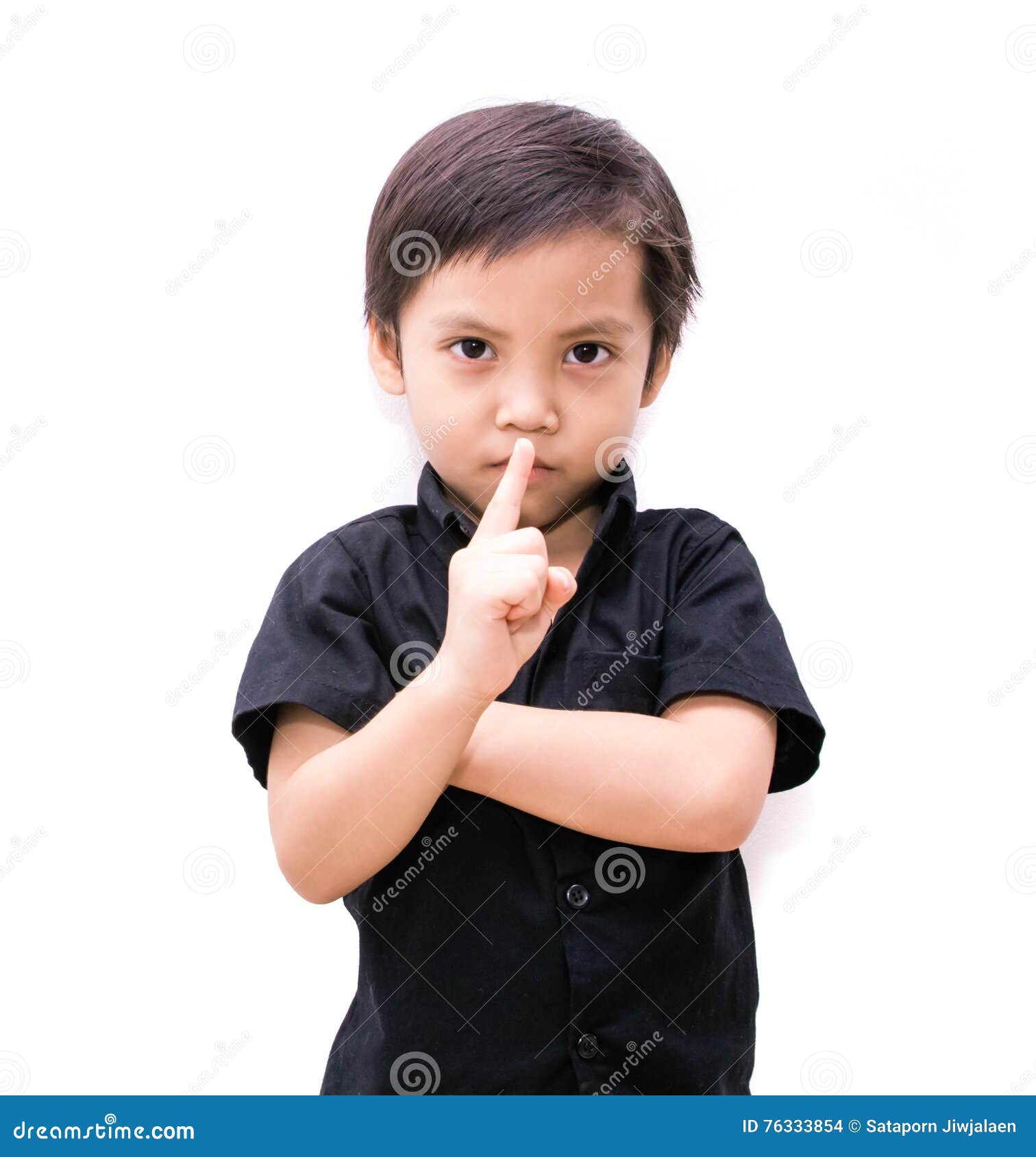 Kid Asia Boy Showing the Number One Stock Photo - Image of bright, hand ...