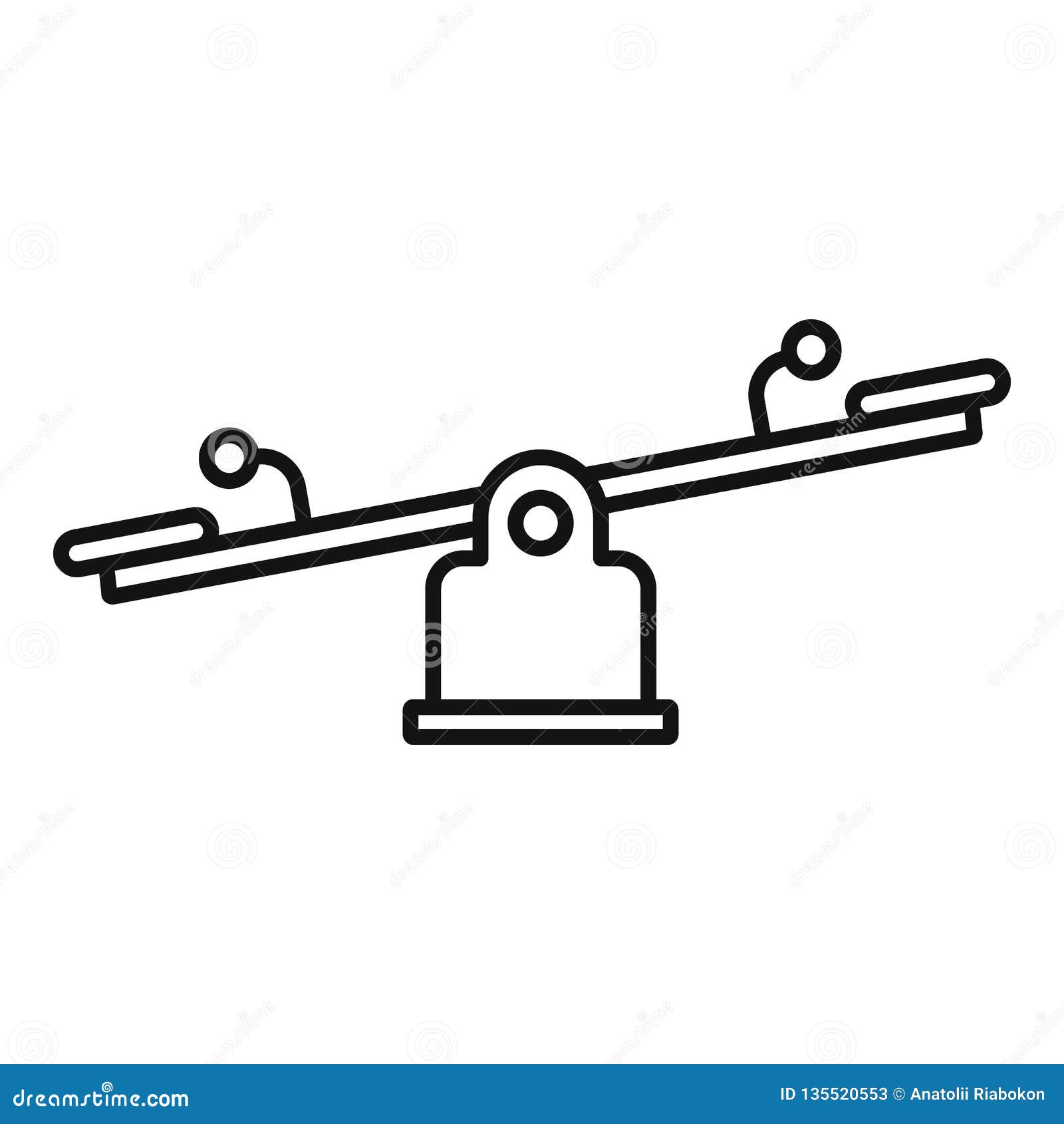 Kid Balance Board Icon, Outline Style Stock Vector - Illustration of ...