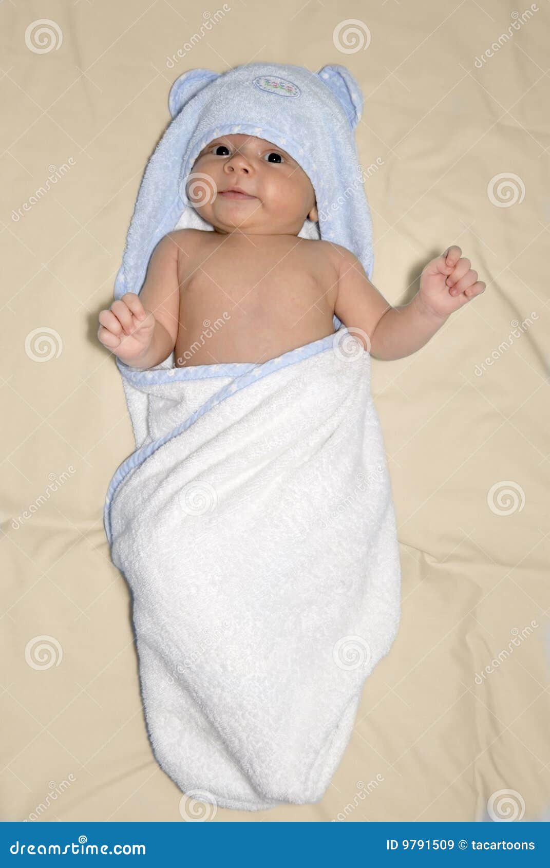 Kid after bathing stock image. Image of childishness, bath - 9791509