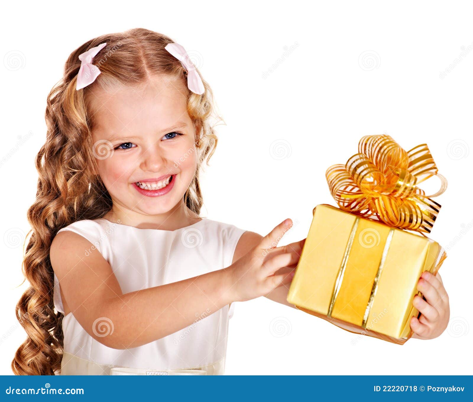 Kid with Birthday Gift Box. Stock Photo - Image of christmas, holiday ...