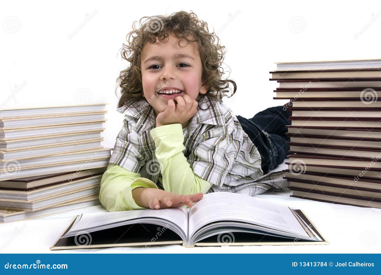 Kid with books stock photo. Image of person, knowledge - 13413784