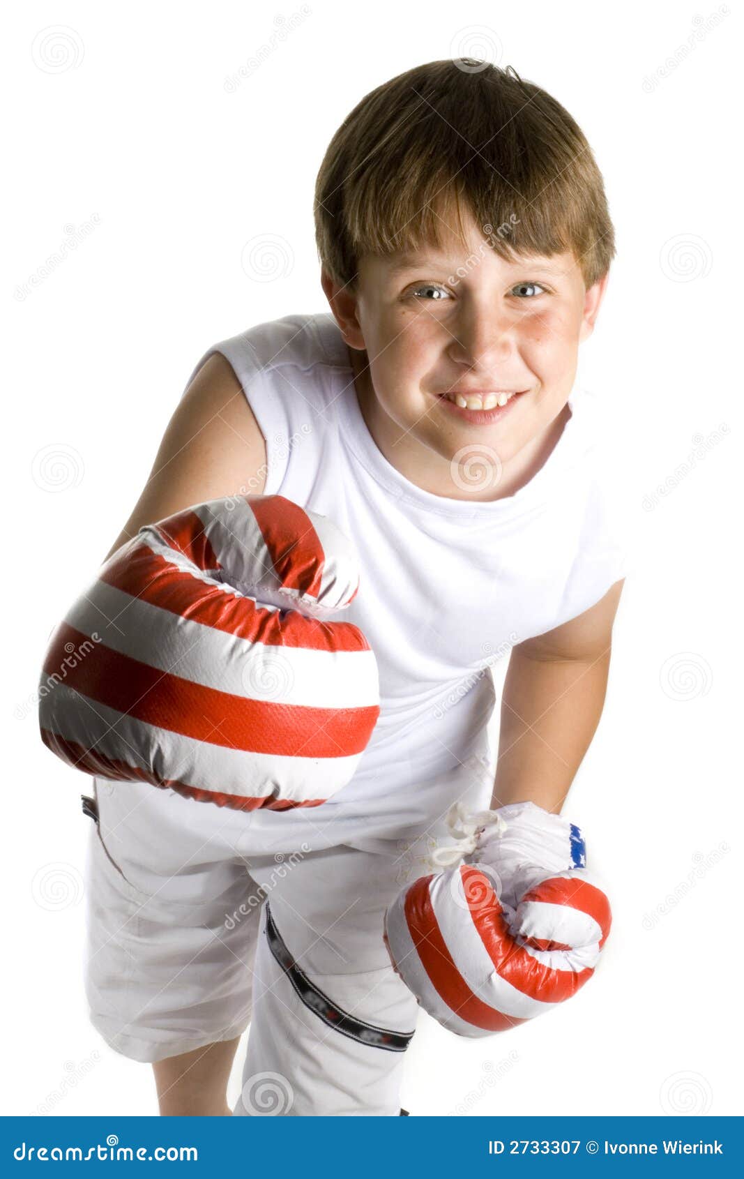 Kid is boxing stock image. Image of smiling, fight, colors - 2733307