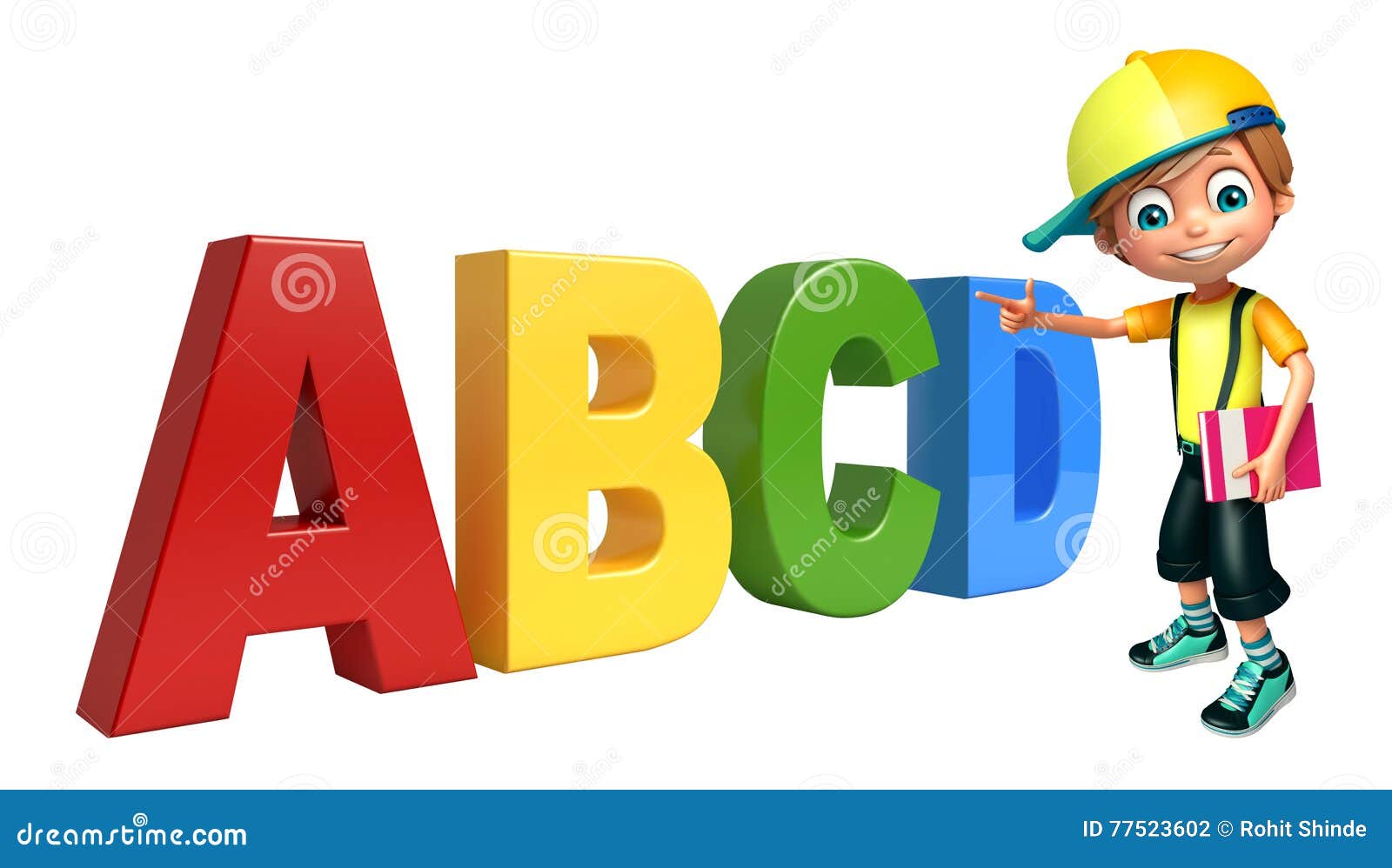ABCD Educational Board For Kids, Simple Reading For Children, Study ...