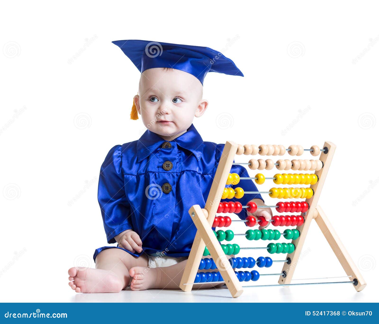 Kid boy with counter toy stock photo. Image of concept - 52417368