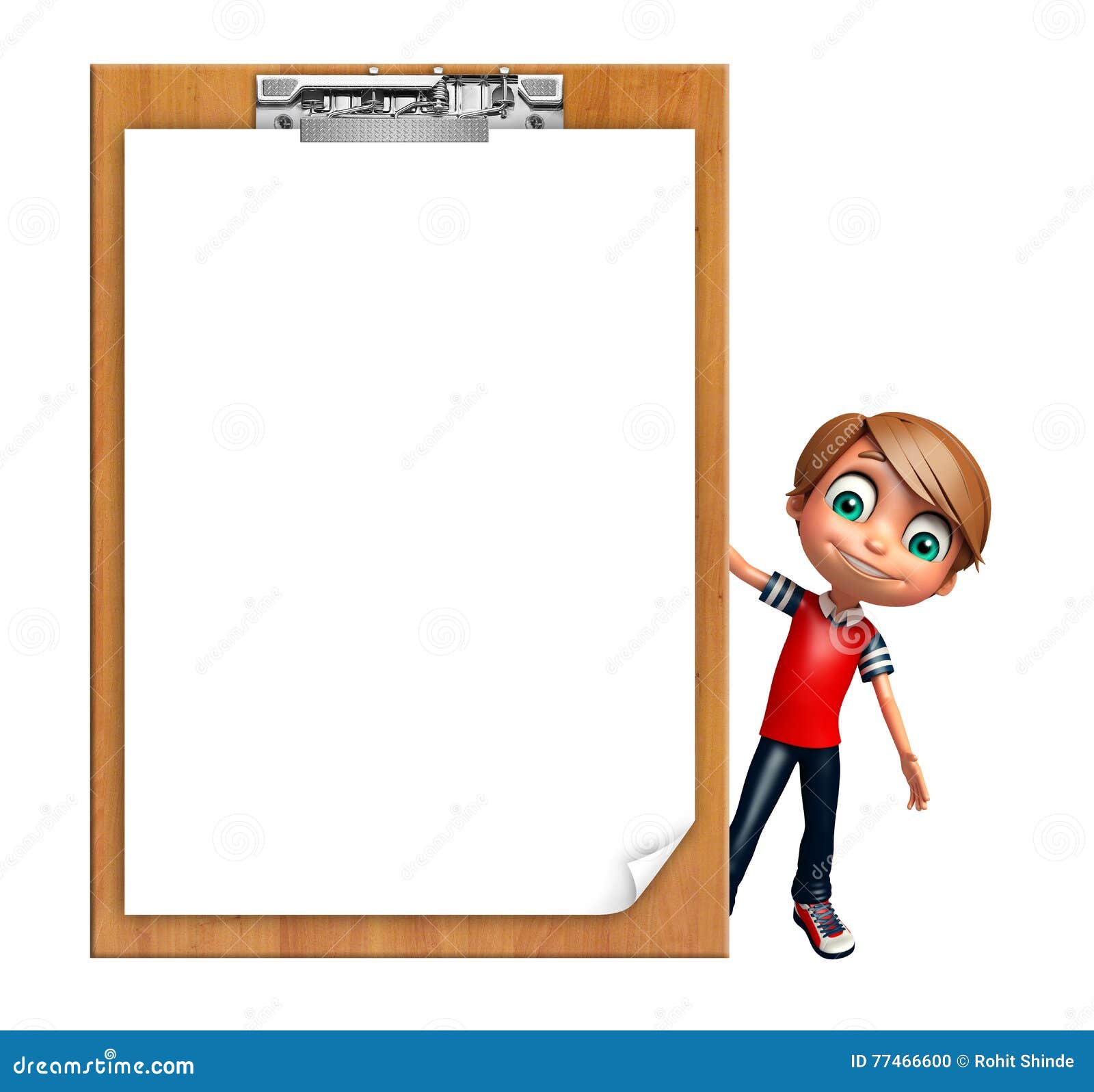 Kid boy with Exam pad stock illustration. Illustration of study - 77466600