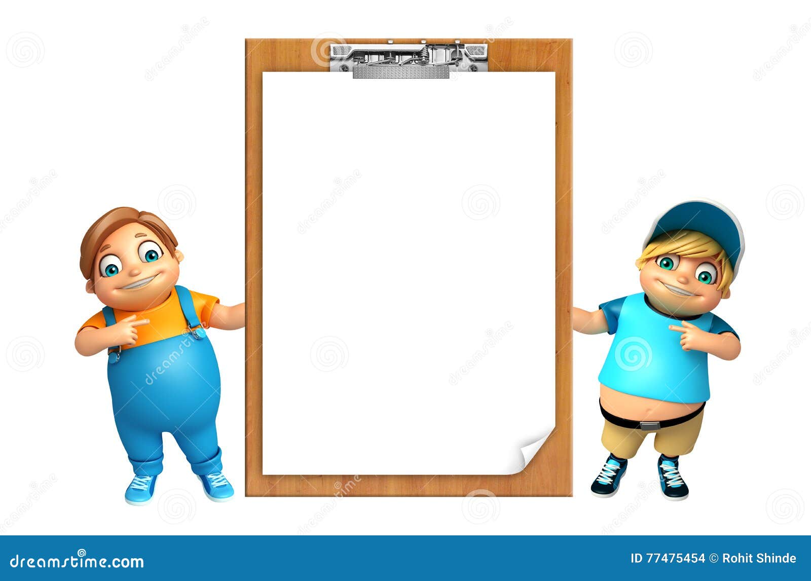 Kid boy with Exam pad stock illustration. Illustration of playful ...