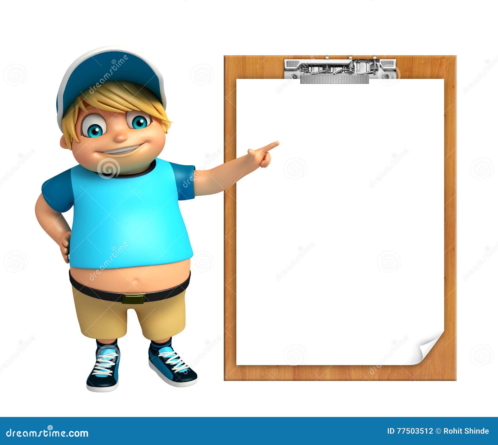 Kid boy with Exam pad stock illustration. Illustration of cheerful ...