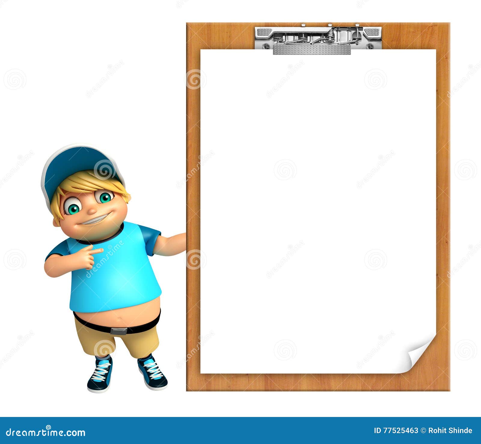 Kid boy with Exam pad stock illustration. Illustration of school - 77525463