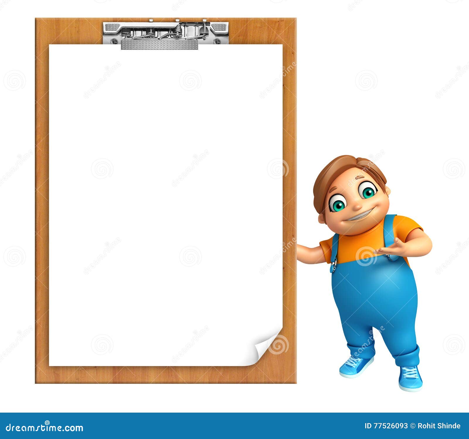 Kid boy with Exam pad stock illustration. Illustration of book - 77526093