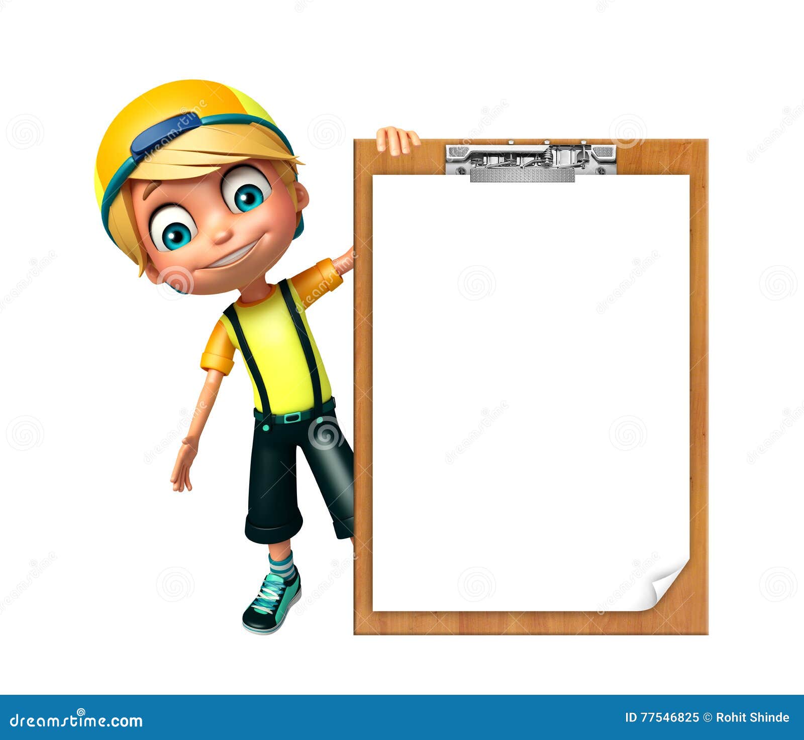 Kid boy with exam pad stock illustration. Illustration of school - 77546825