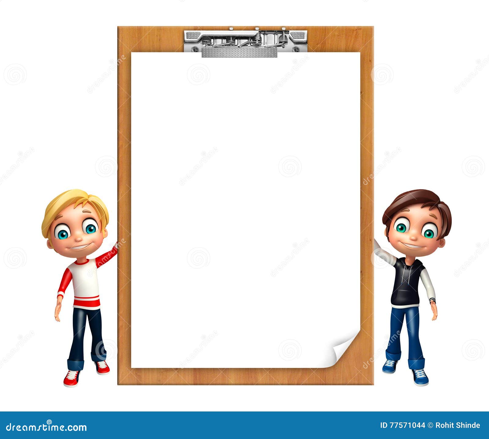 Kid boy with Exam pad stock illustration. Illustration of young - 77571044