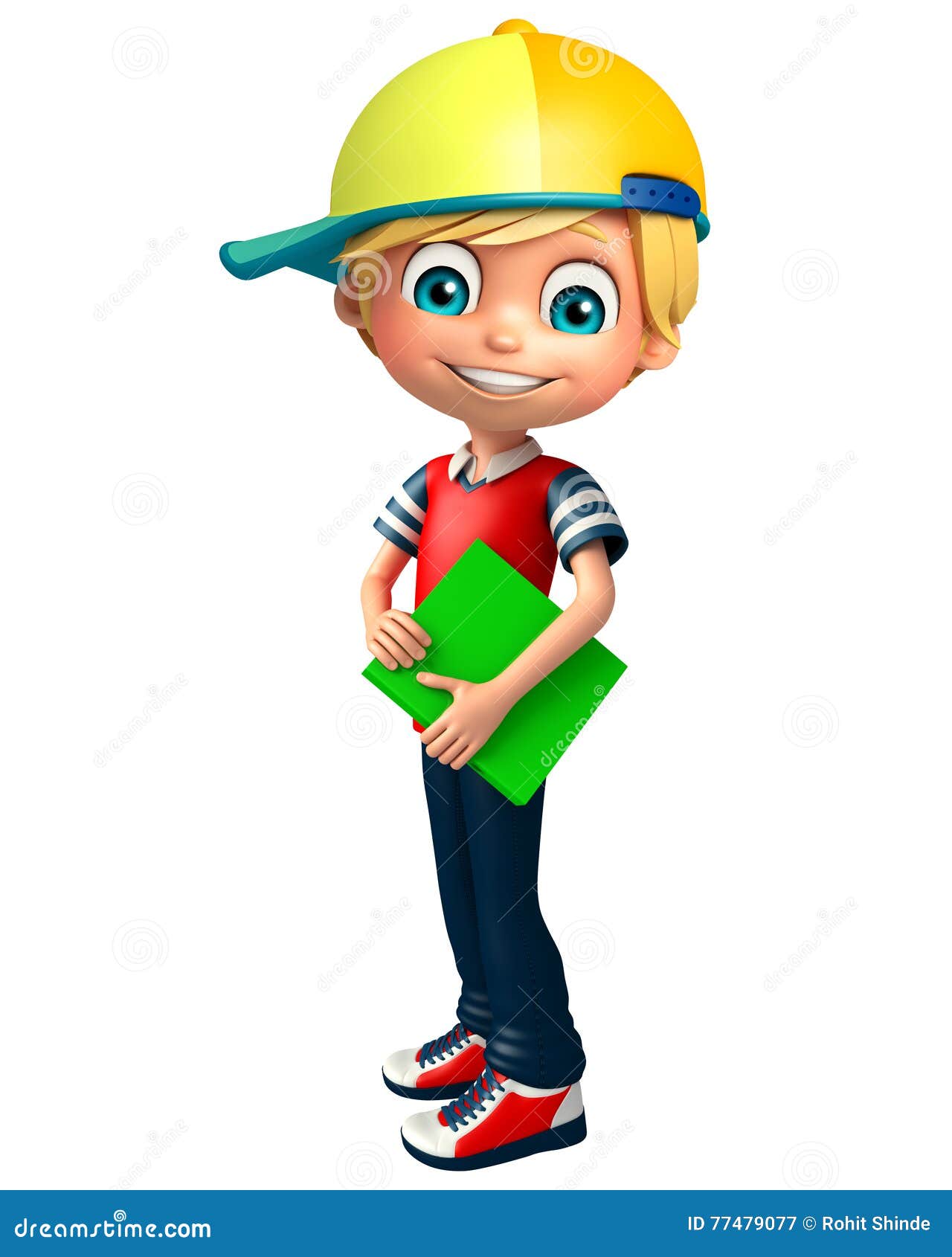 Kid boy with Files stock illustration. Illustration of playful - 77479077