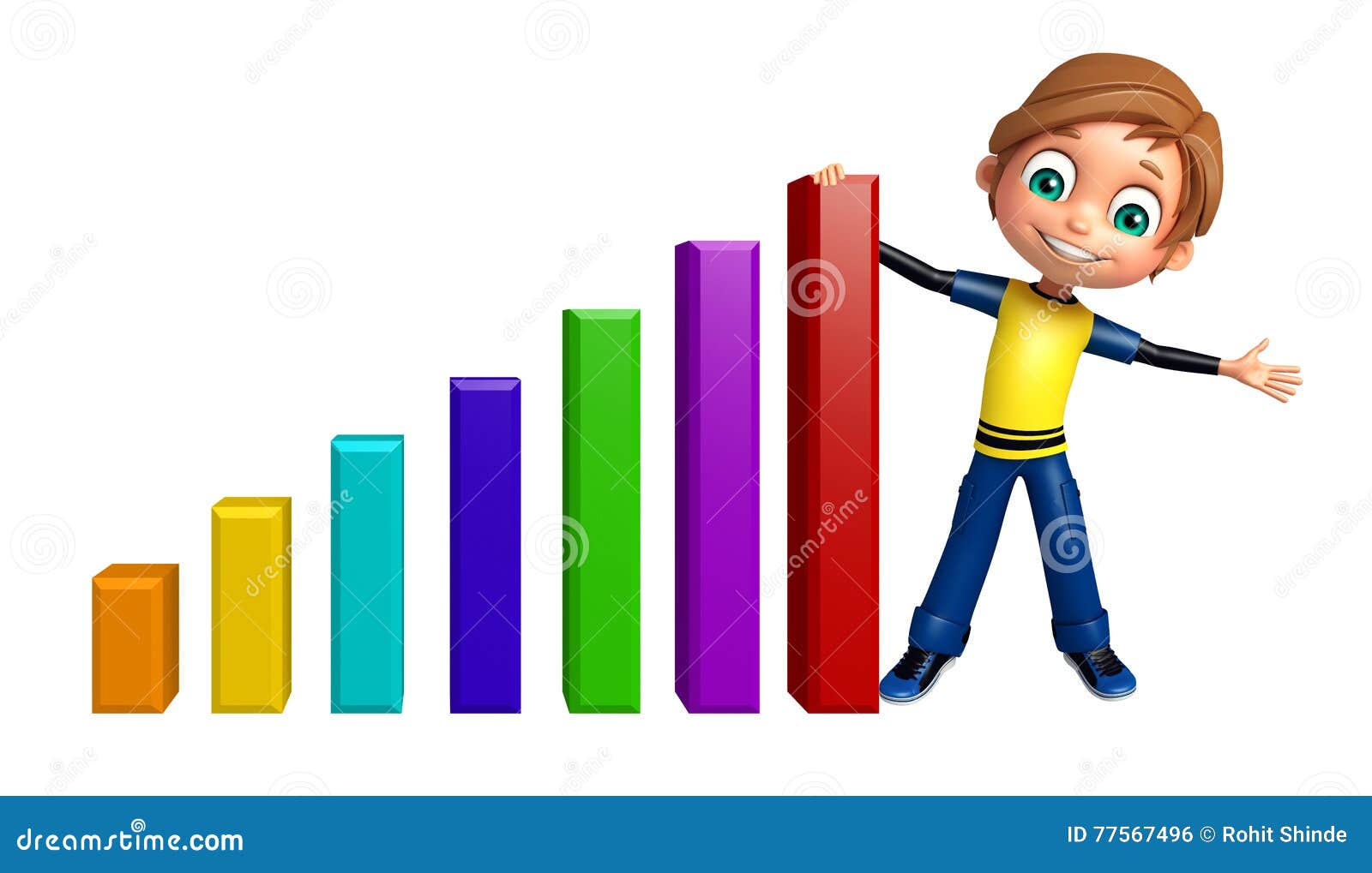 Kid boy with level stock illustration. Illustration of school - 77567496