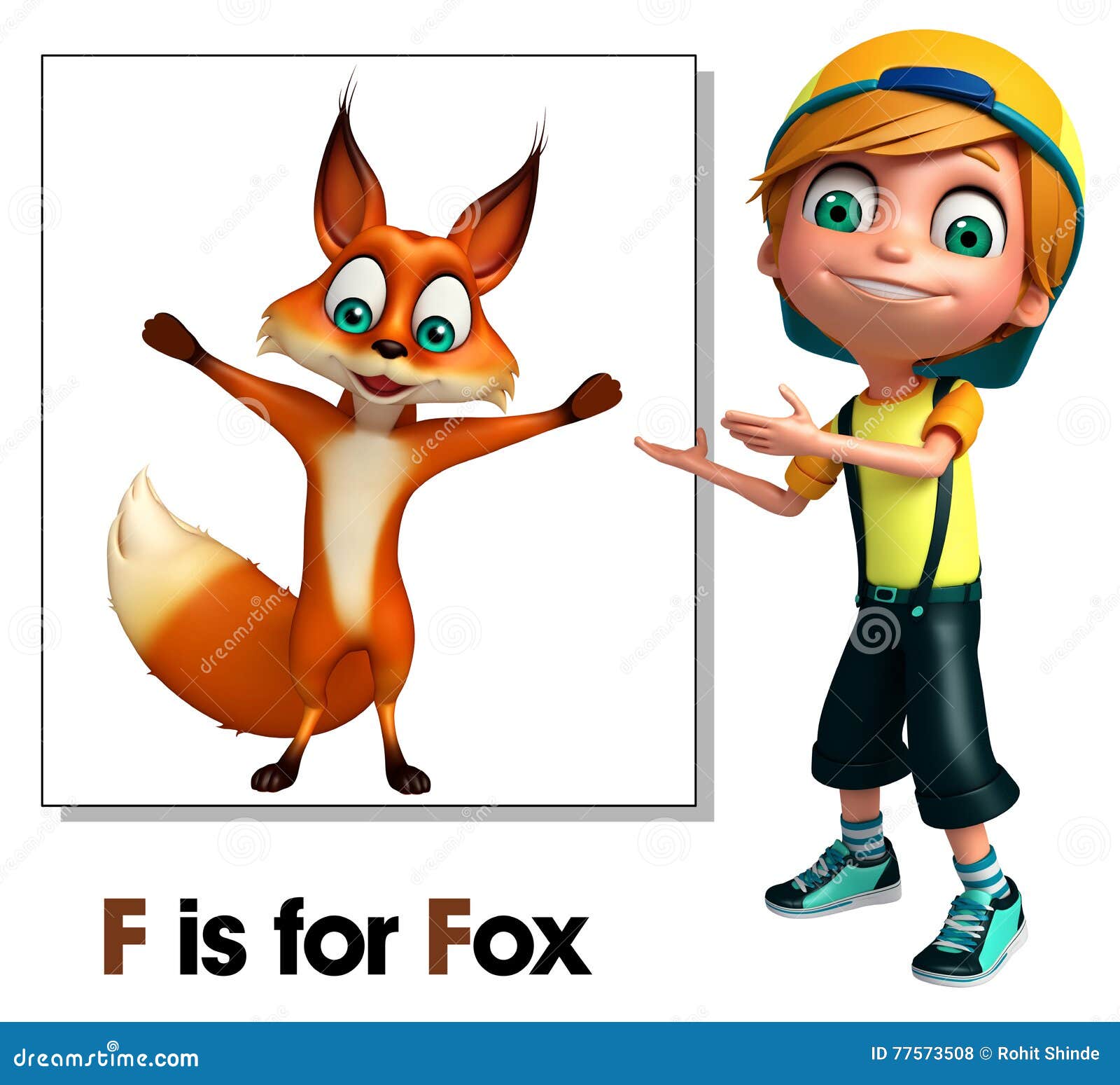 Kid Boy Pointing Fox Stock Illustrations – 4 Kid Boy Pointing Fox Stock ...