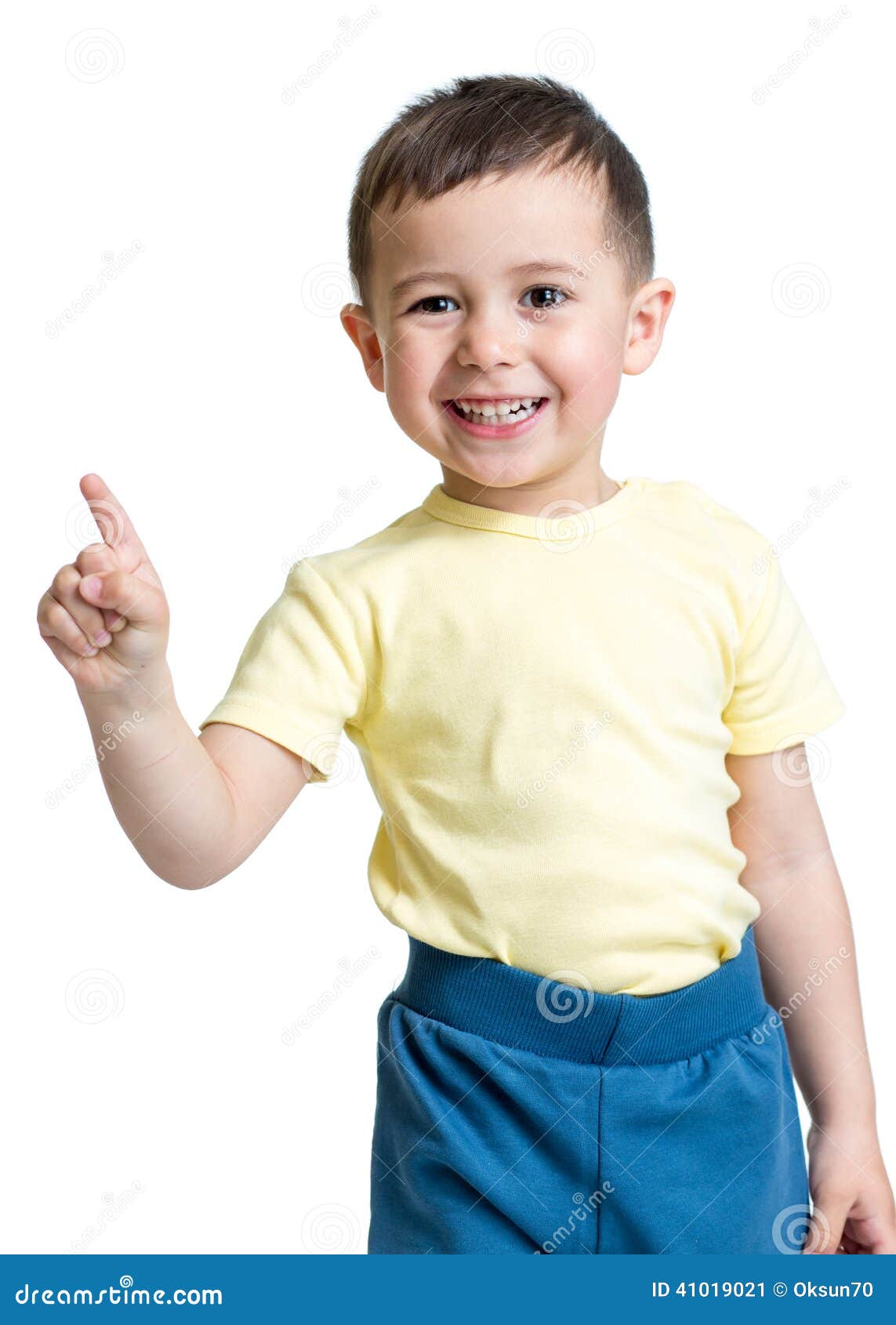Kid Boy Showing the Number One with Hand Stock Image - Image of little ...