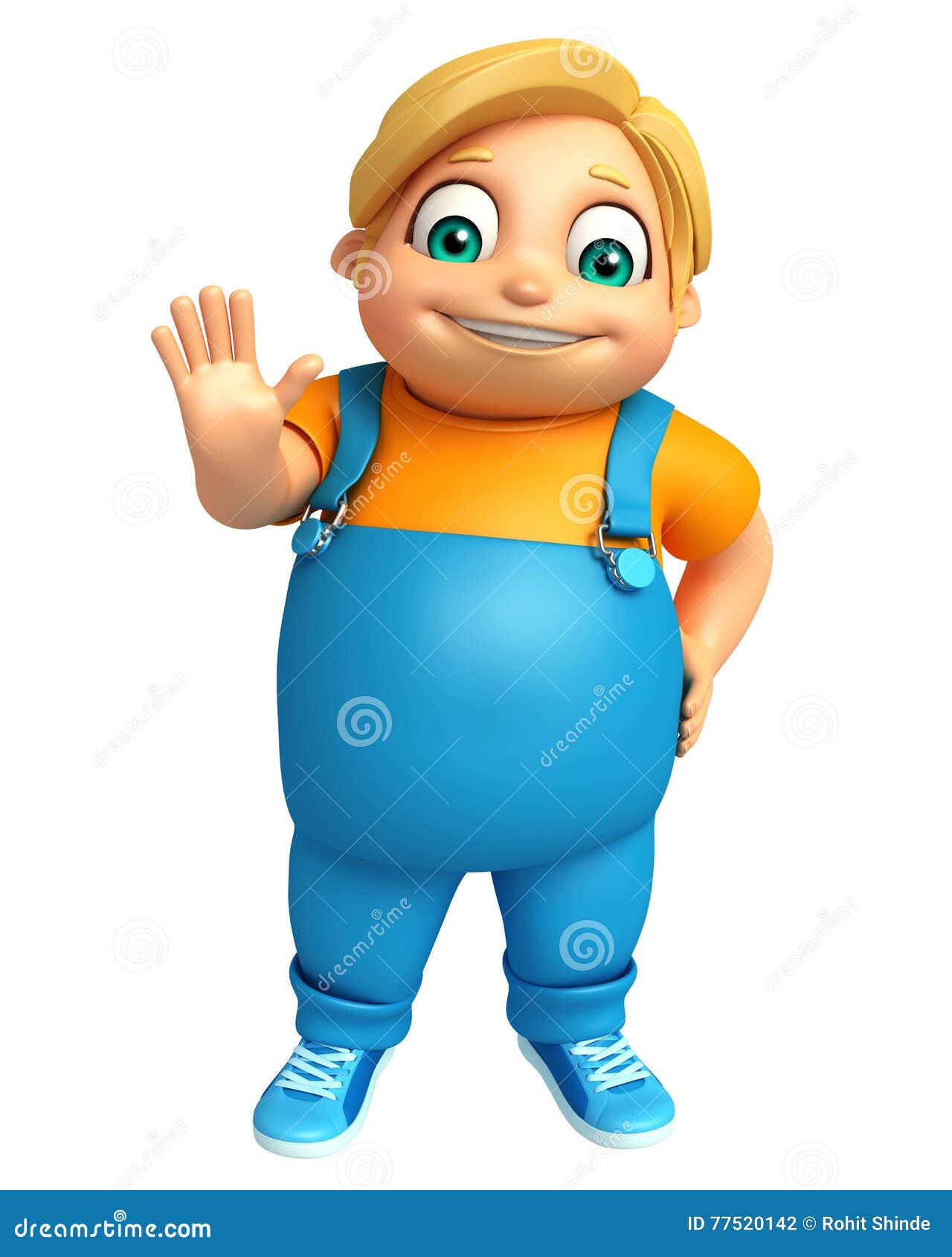 Kid boy with Stop pose stock illustration. Illustration of pose - 77520142
