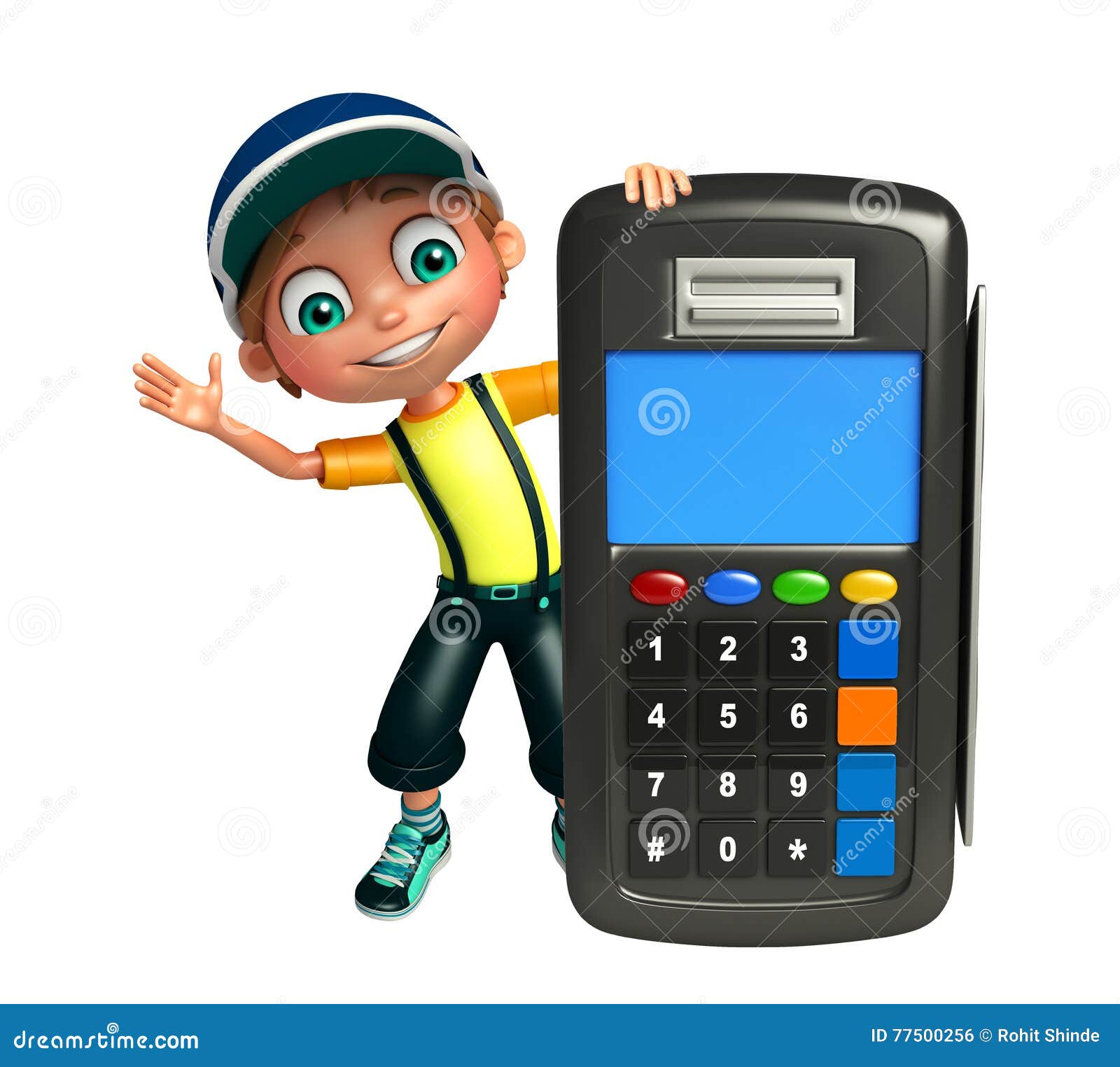 Kid boy with swap machine stock illustration. Illustration of grade ...